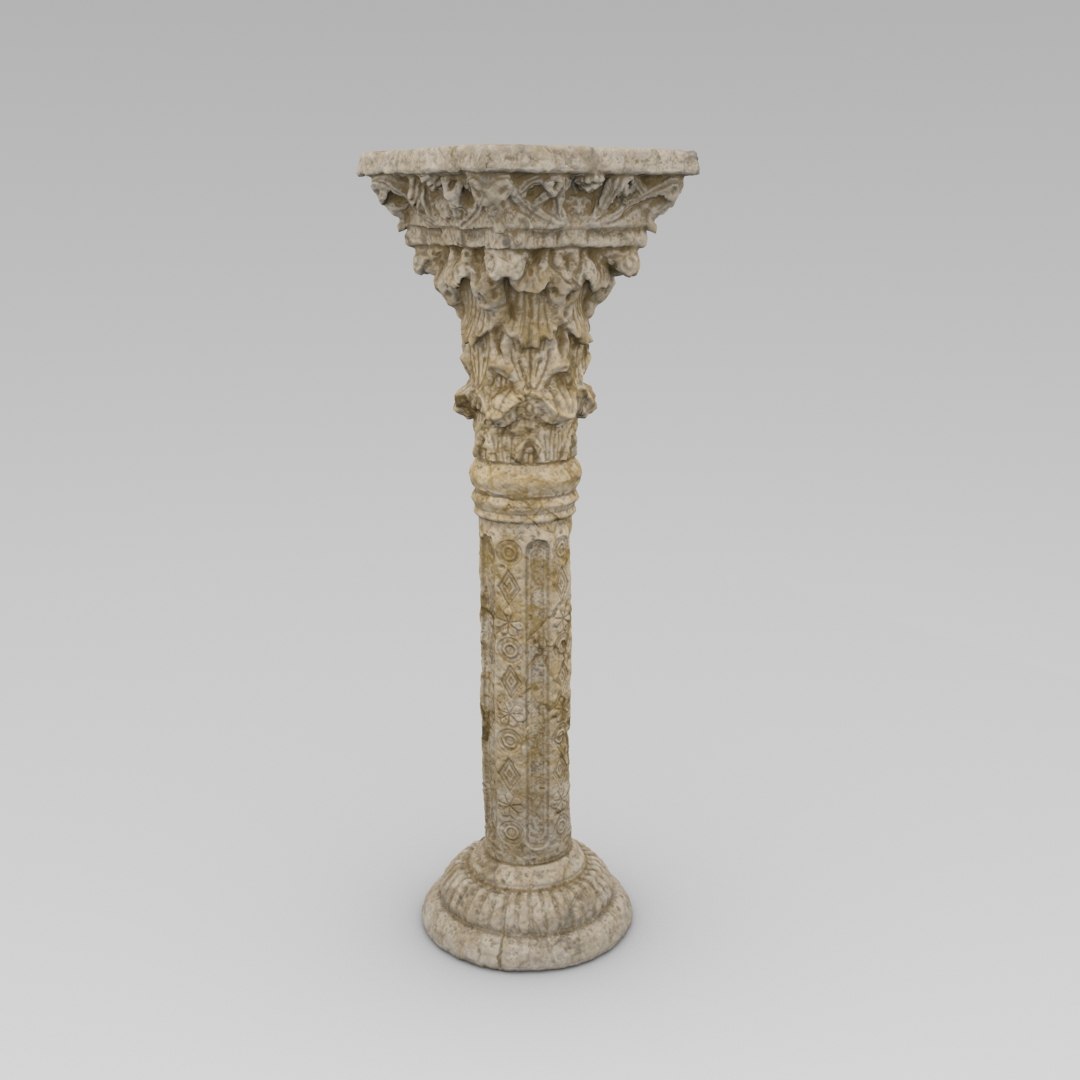 3D Corinth Column Model - TurboSquid 1299749
