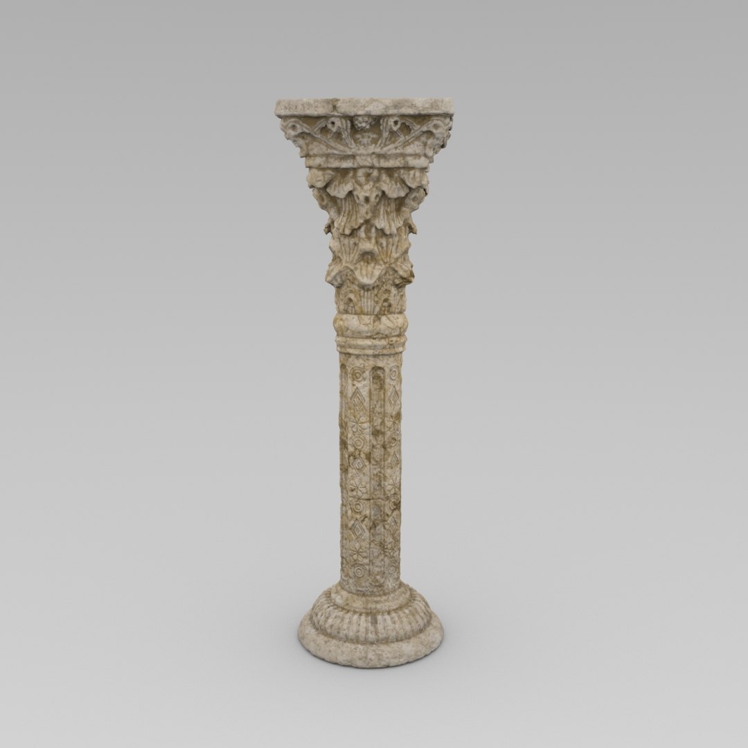 3D Corinth Column Model - TurboSquid 1299749