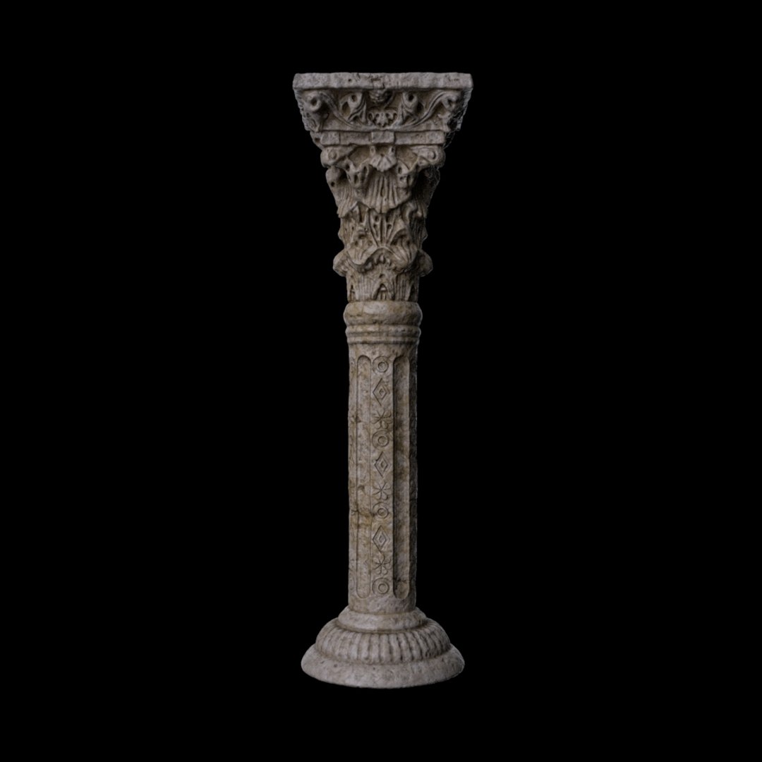 3D Corinth Column Model - TurboSquid 1299749