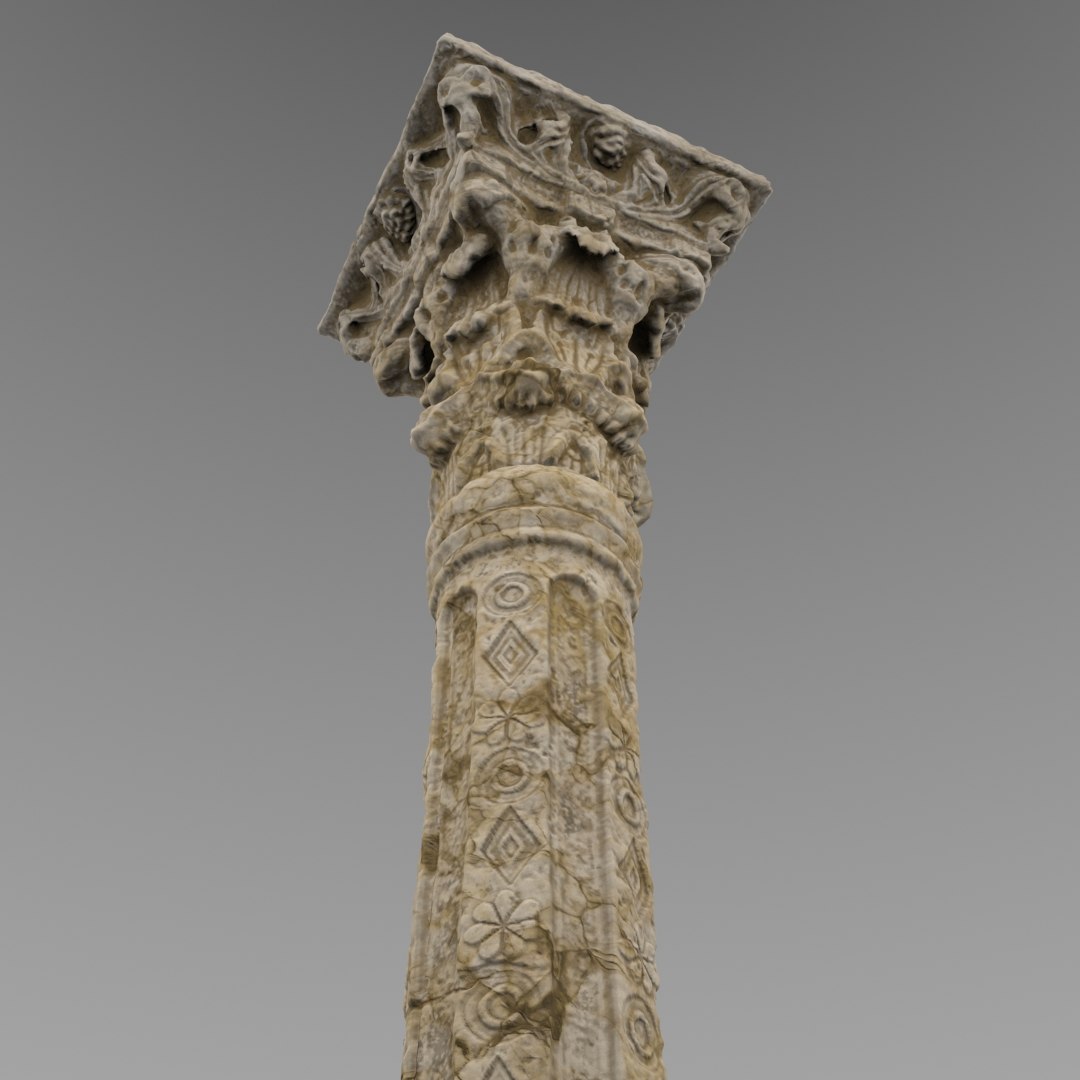 3D Corinth Column Model - TurboSquid 1299749