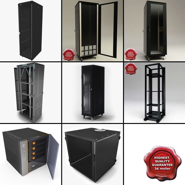 data rack servers 3d model