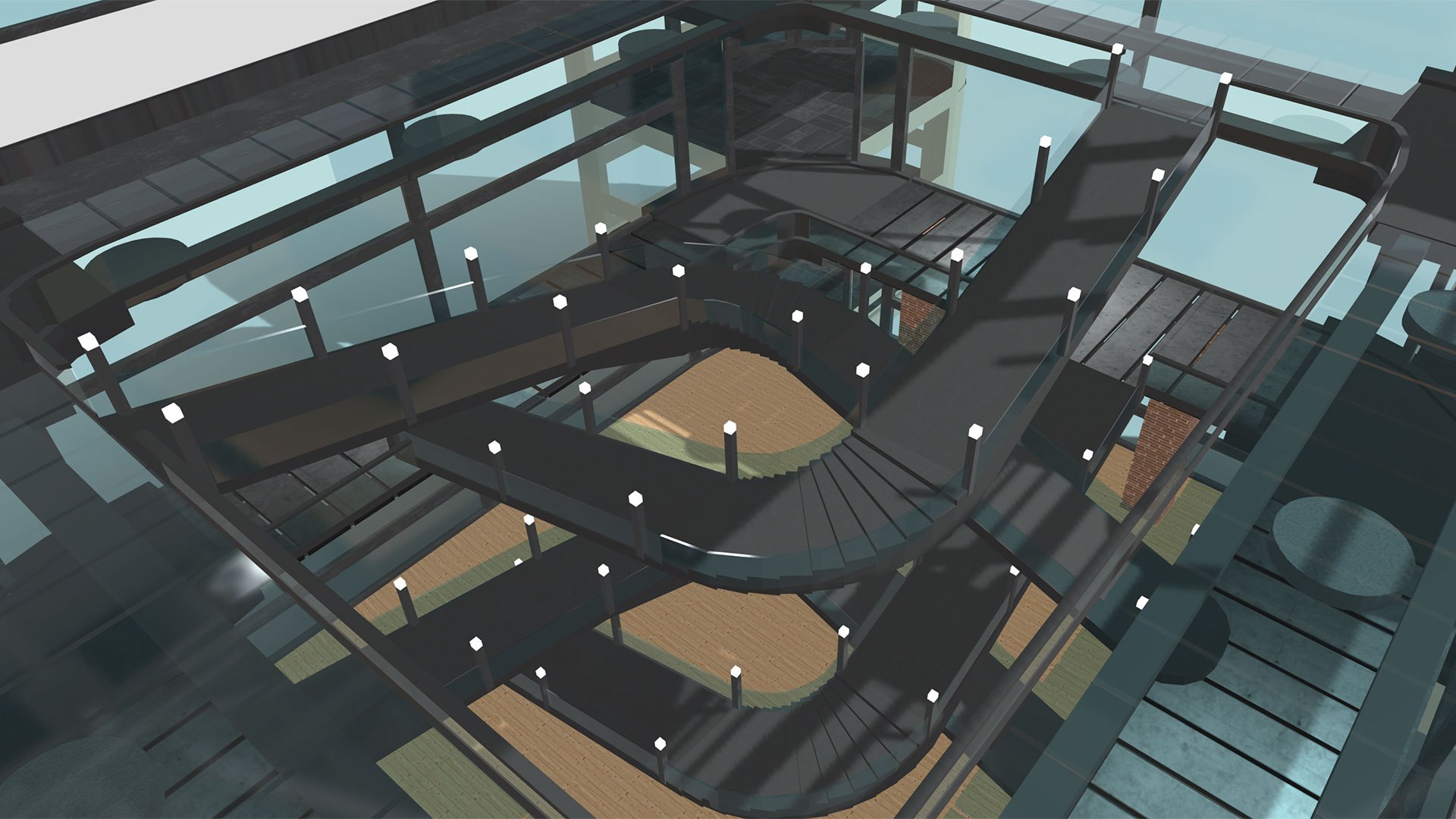 3D Triple Storey Office Building - TurboSquid 2091866