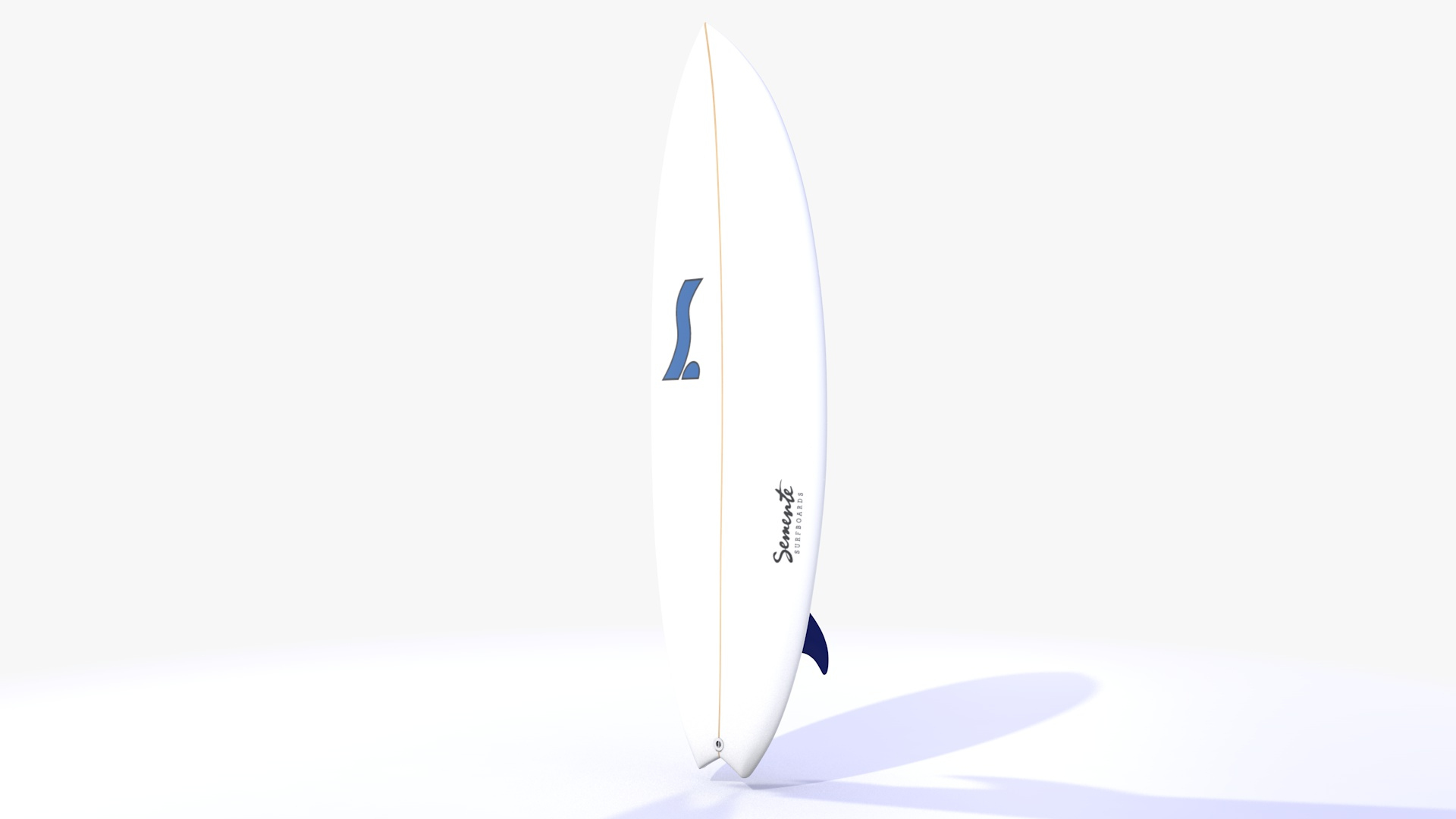Surfboard Fish Tail Model - TurboSquid 1760473