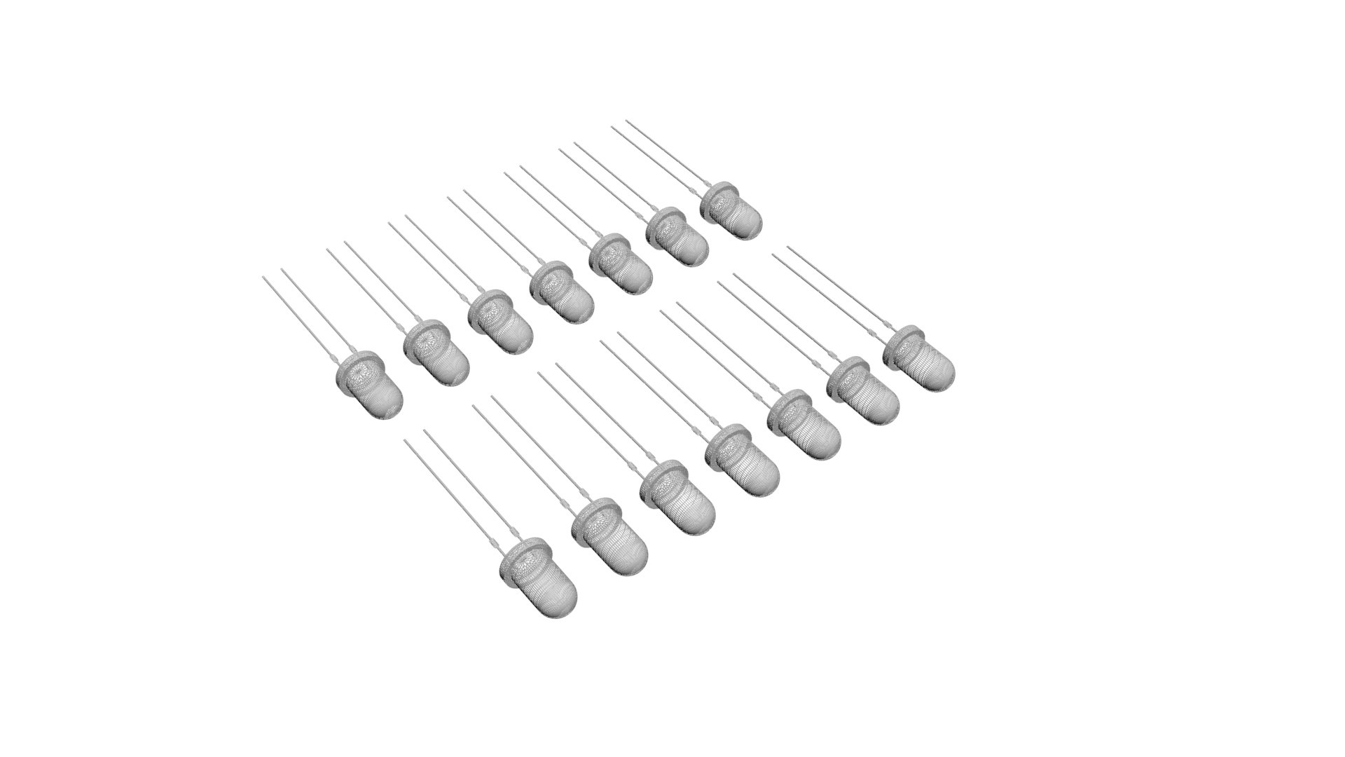 Illuminated And Not Illuminated Light Emitting Diodes Collection 3D ...