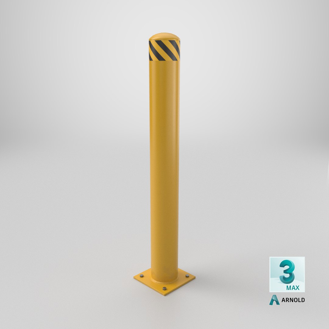 Road Safety Bollard Model - TurboSquid 2496485
