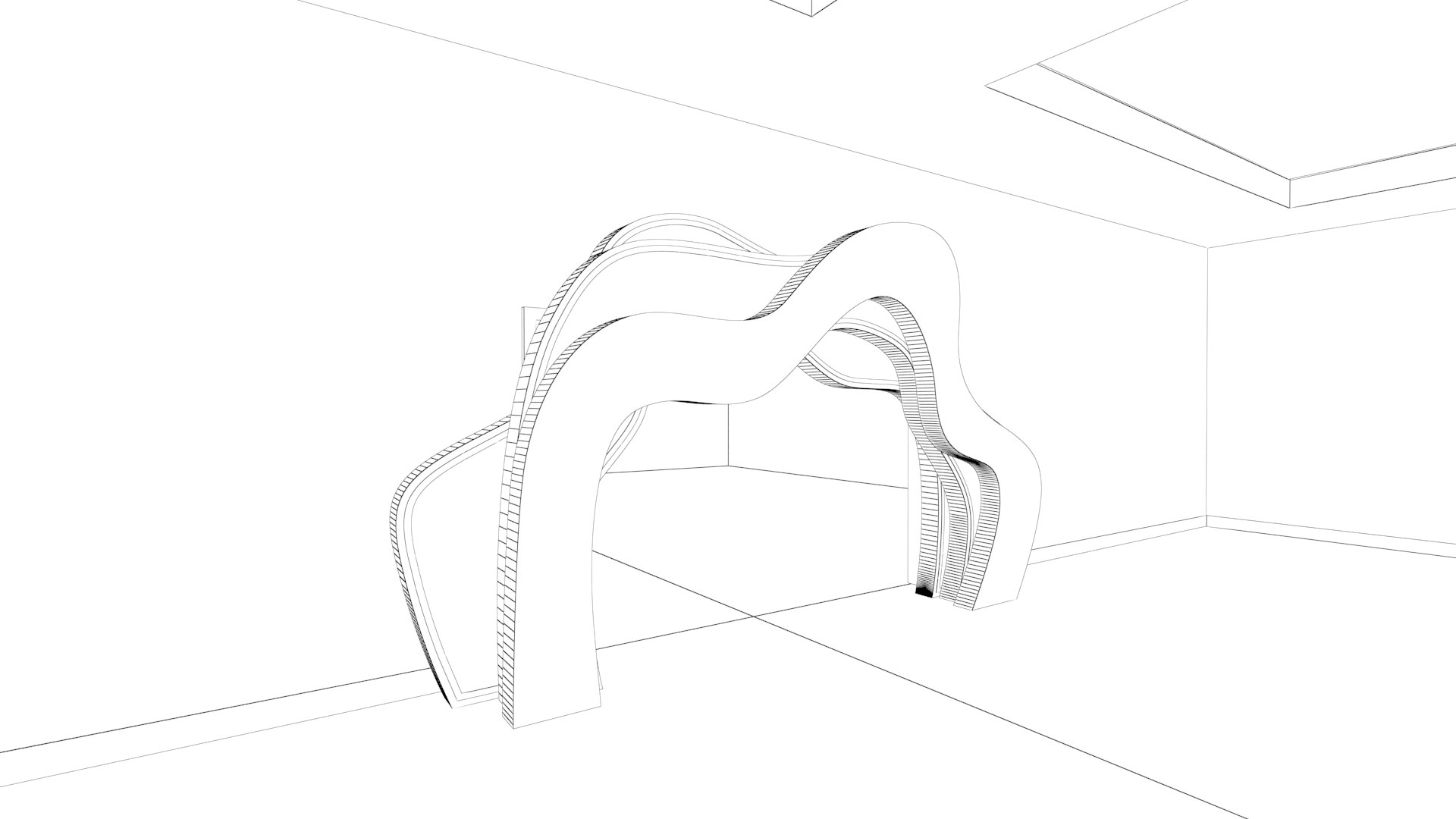 Gate Entrance Curve Style Decoration 3D Model - TurboSquid 1991529
