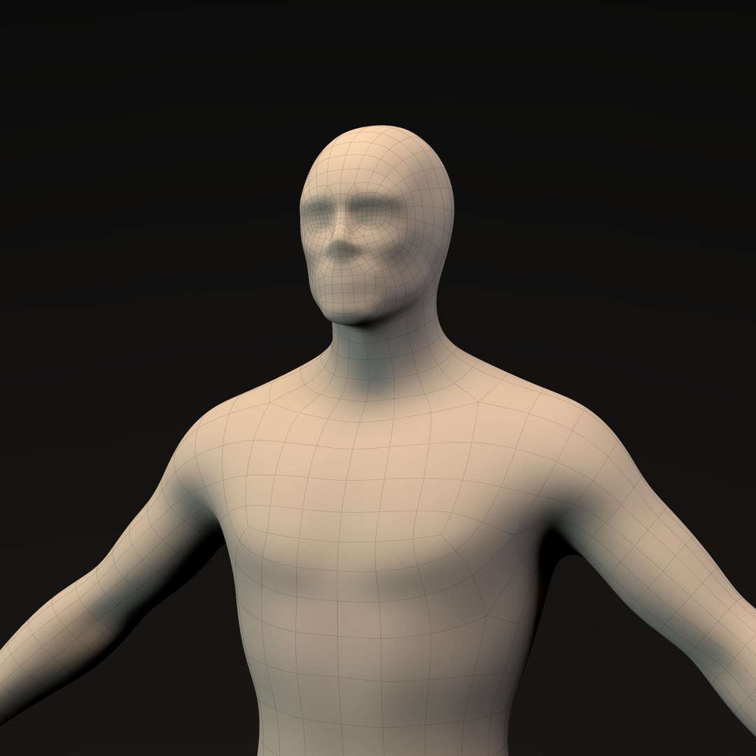 Free Slender Man Lores Base Mesh 3D Model - TurboSquid 2236602