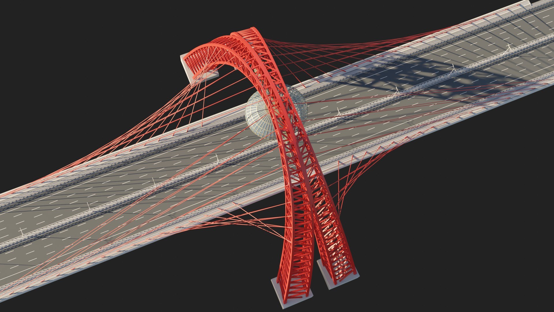 3D Suspension Bridge - TurboSquid 1815511