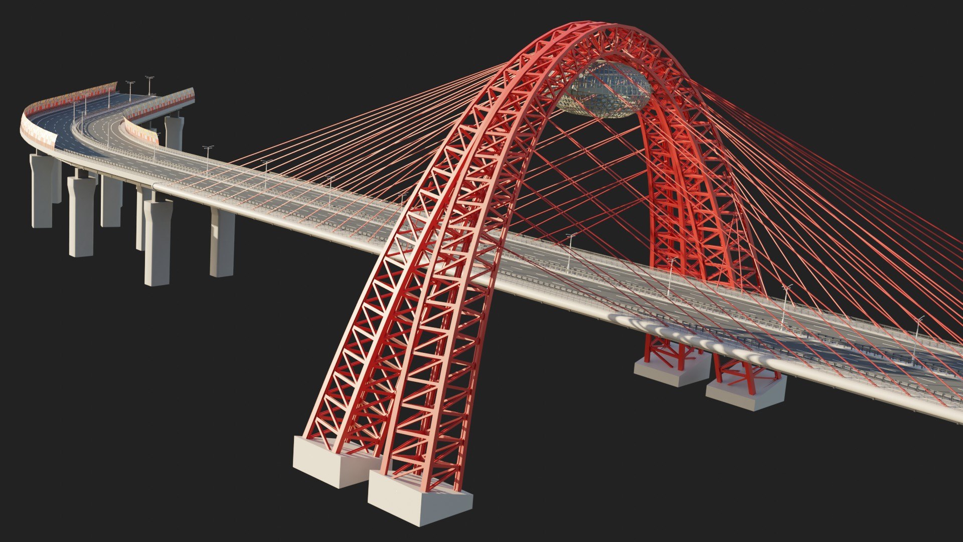 3D Suspension Bridge - TurboSquid 1815511