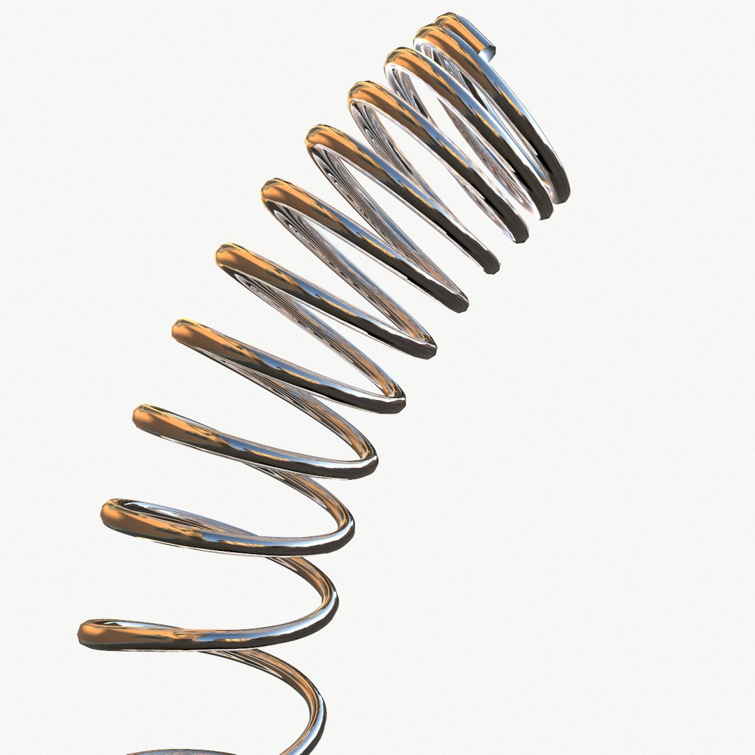 3D Model Metal Spiral Spring - TurboSquid 1410206