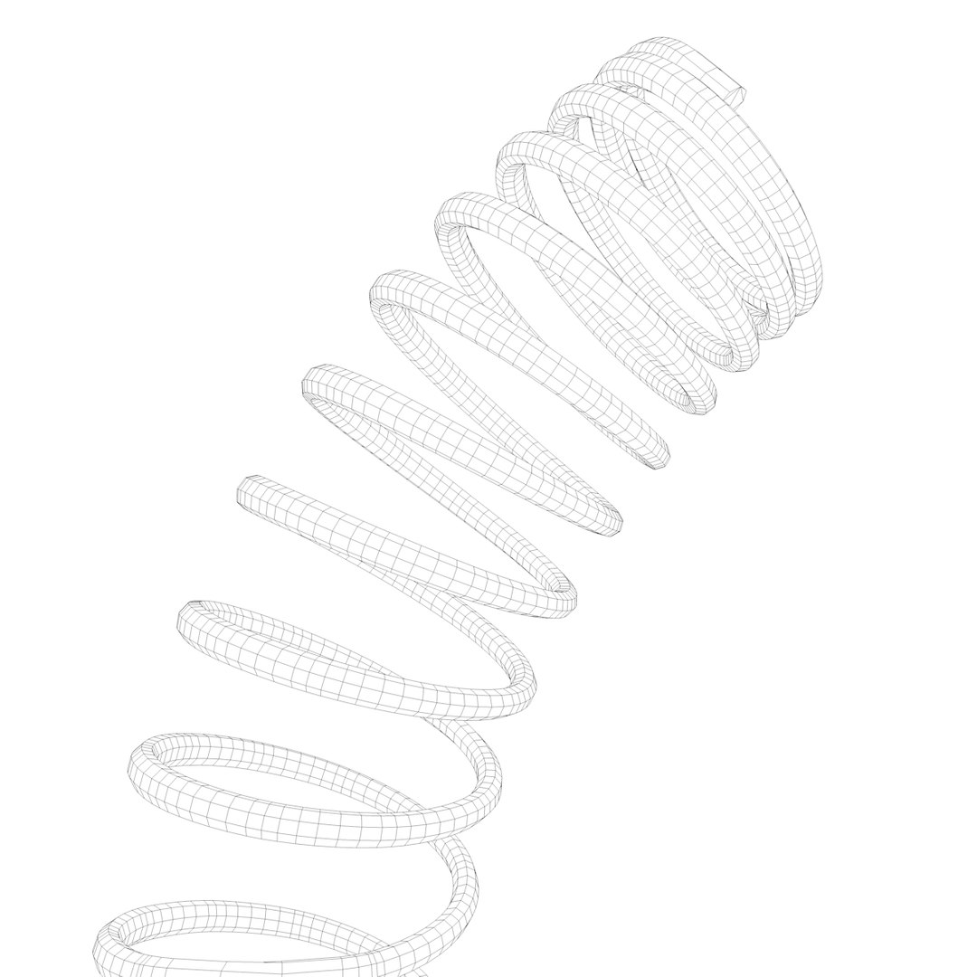 3D Model Metal Spiral Spring - TurboSquid 1410206