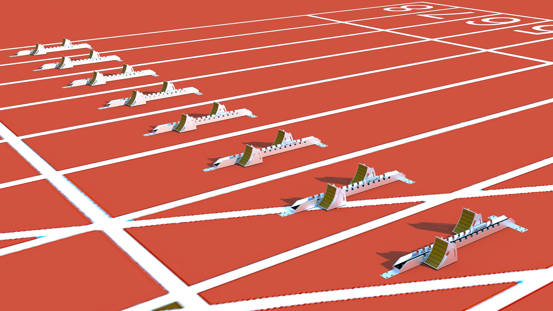 3D Athletics Run Track Stadium - TurboSquid 2080367