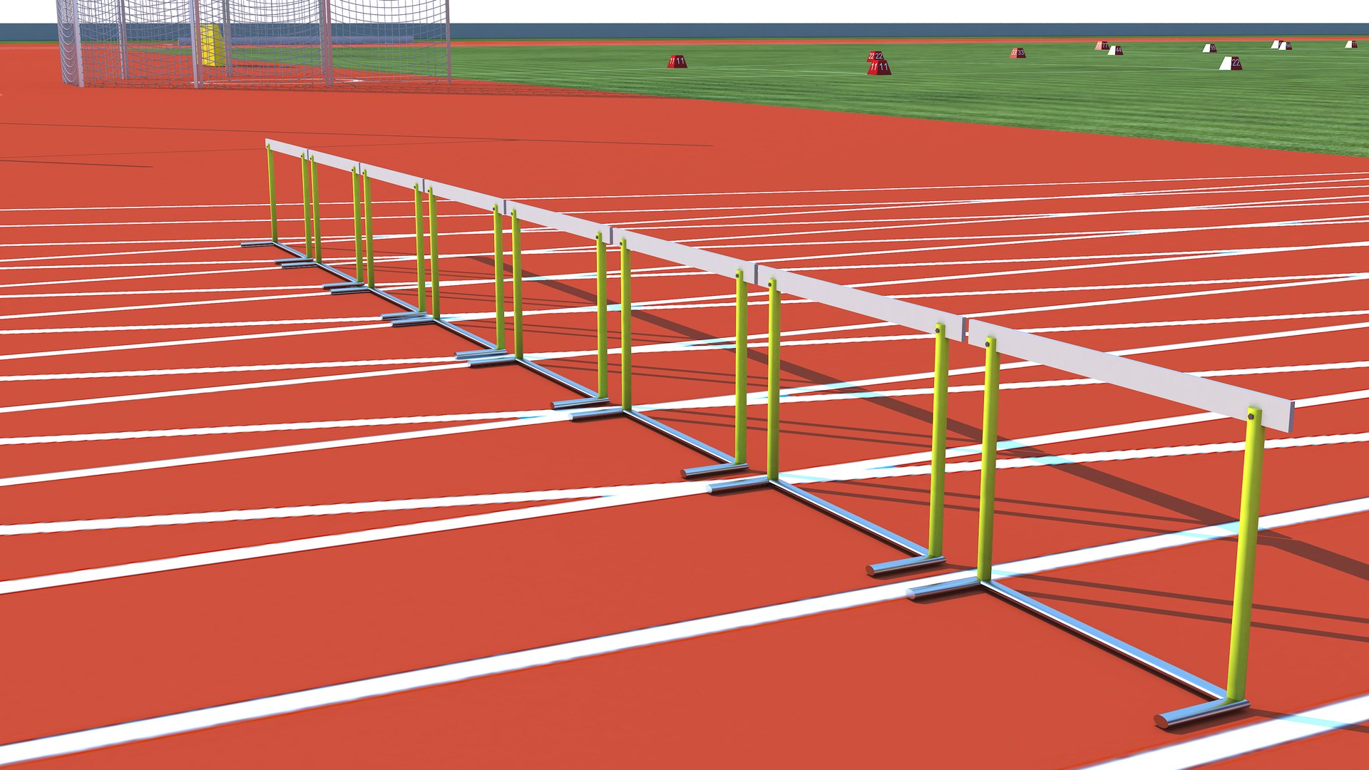 3D Athletics Run Track Stadium - TurboSquid 2080367