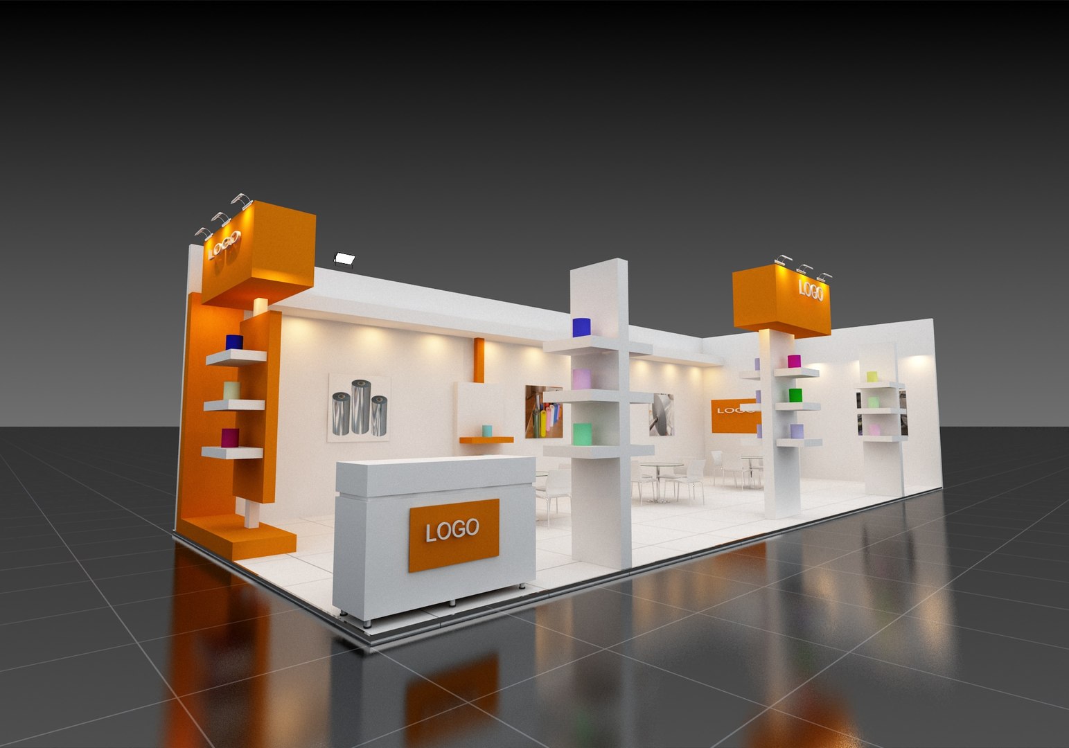 3D Model Exhibition Stand - TurboSquid 2045331