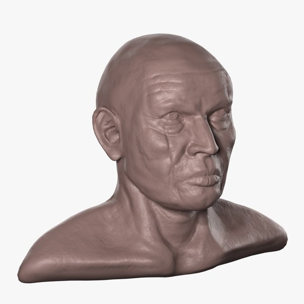 Old Man head base mesh 3D 모델 - TurboSquid 2011980