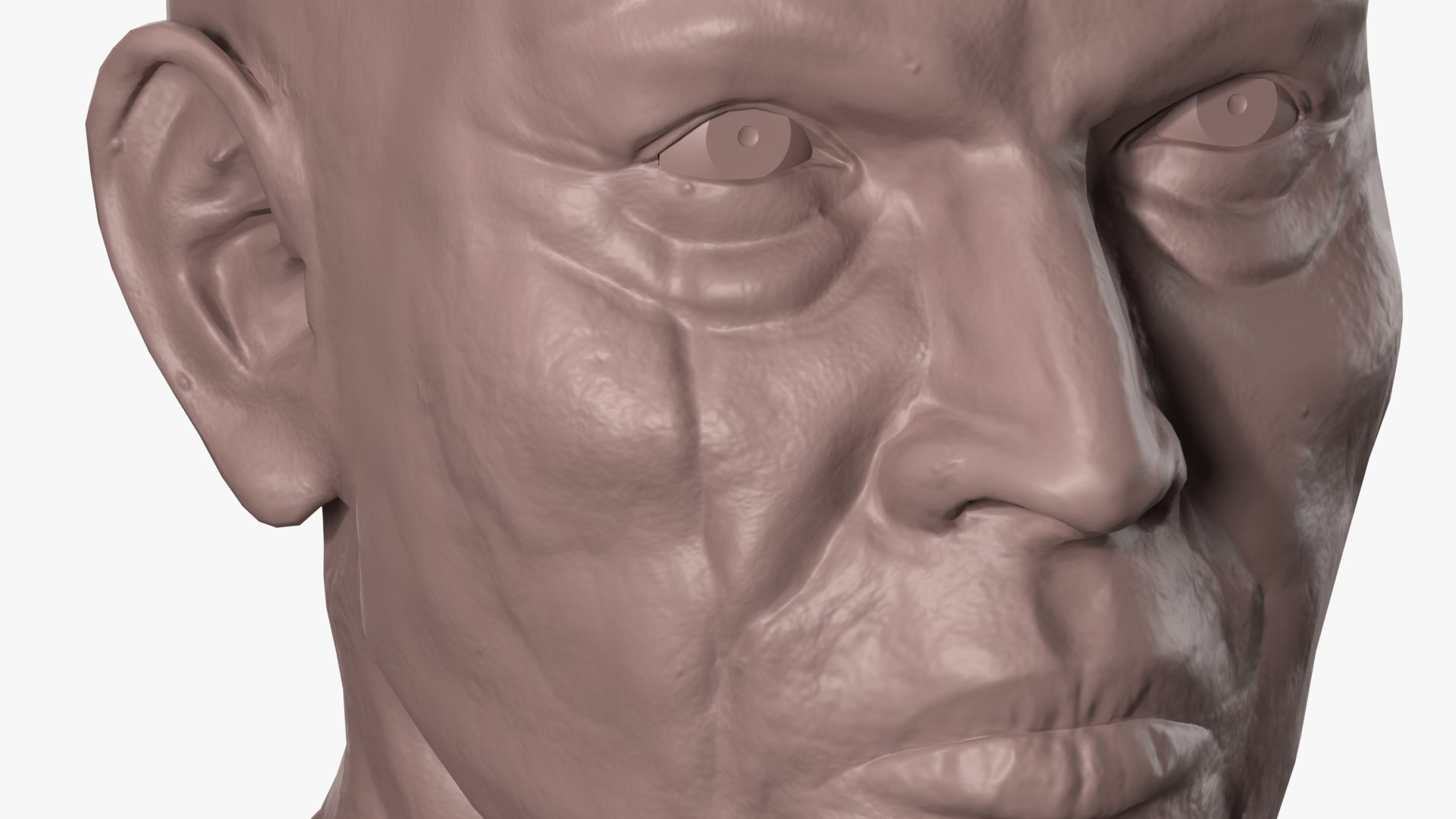 3D Old Man Head Base Mesh Model - TurboSquid 2011980