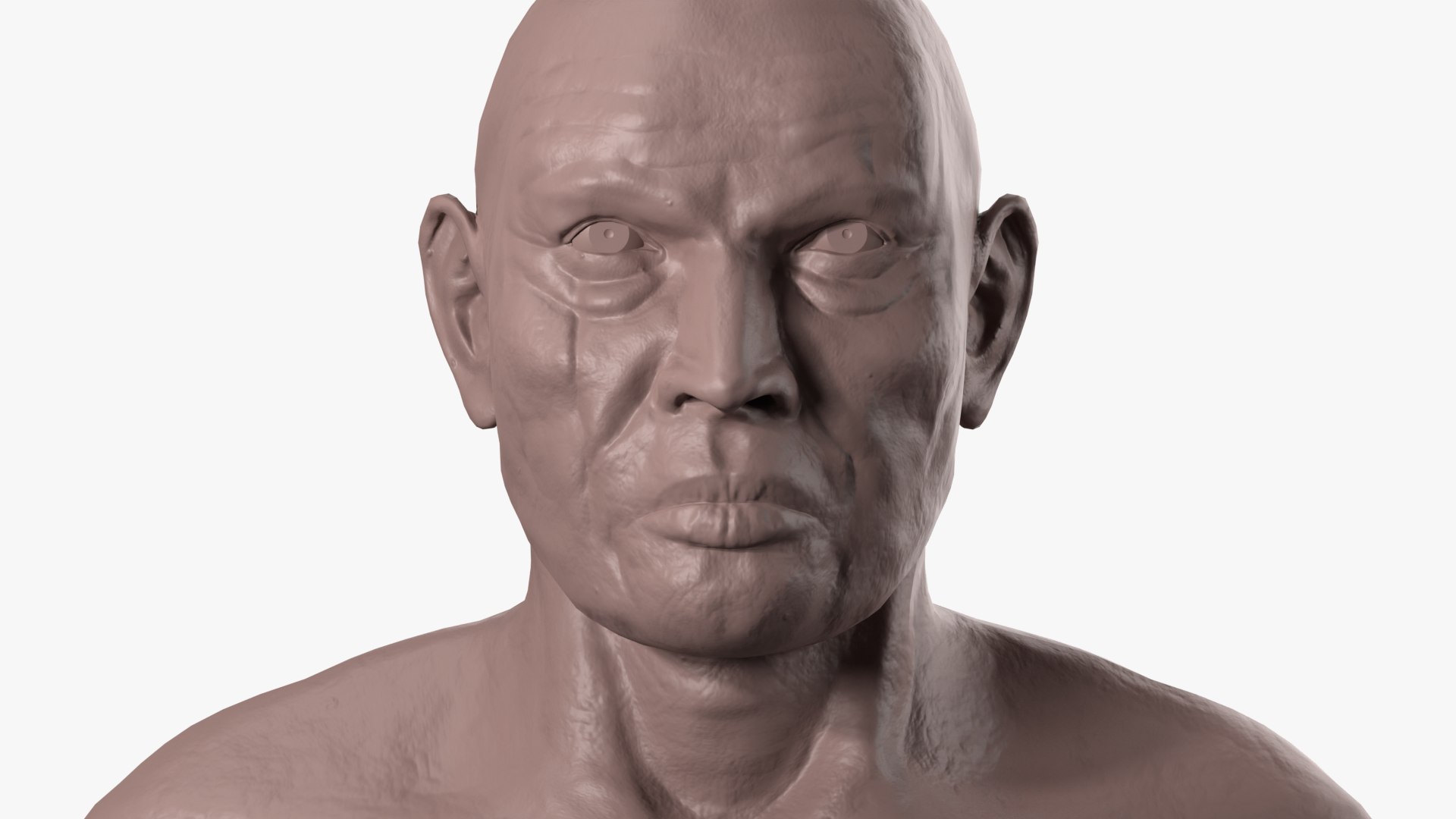 3D Old Man Head Base Mesh Model - TurboSquid 2011980
