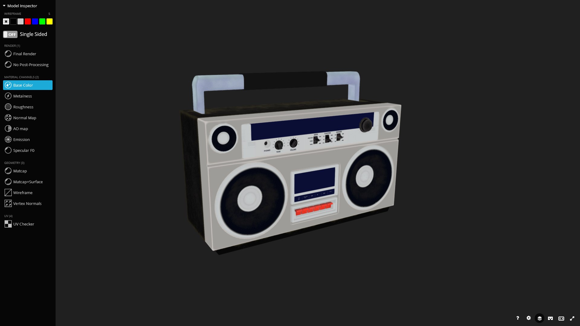 3D Boombox Game Ready Model - TurboSquid 1906925