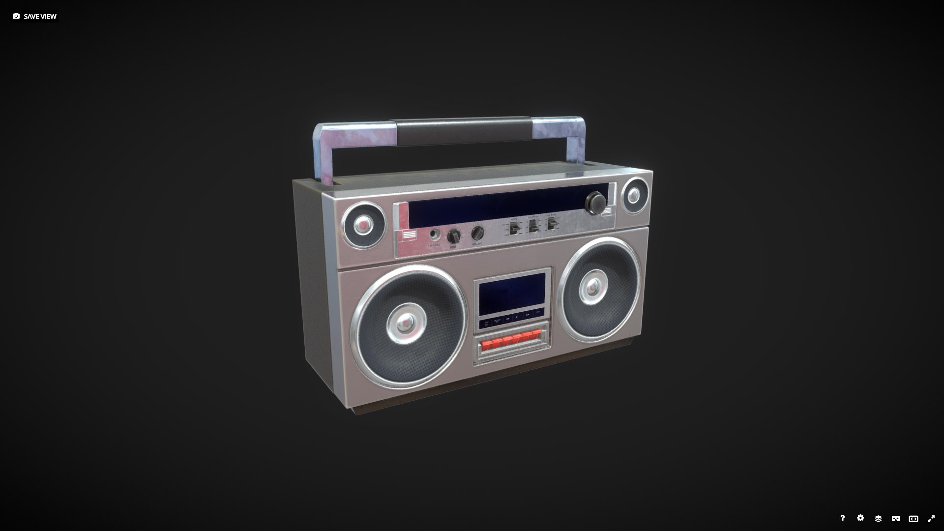 3D Boombox Game Ready Model - TurboSquid 1906925