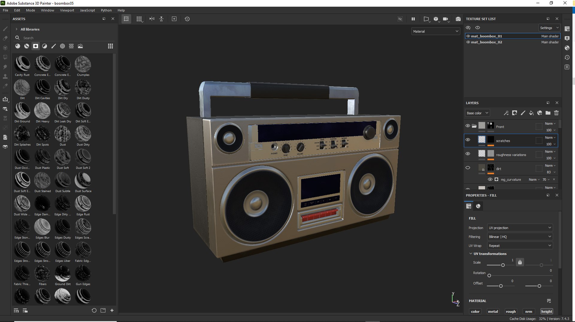3D Boombox Game Ready Model - TurboSquid 1906925