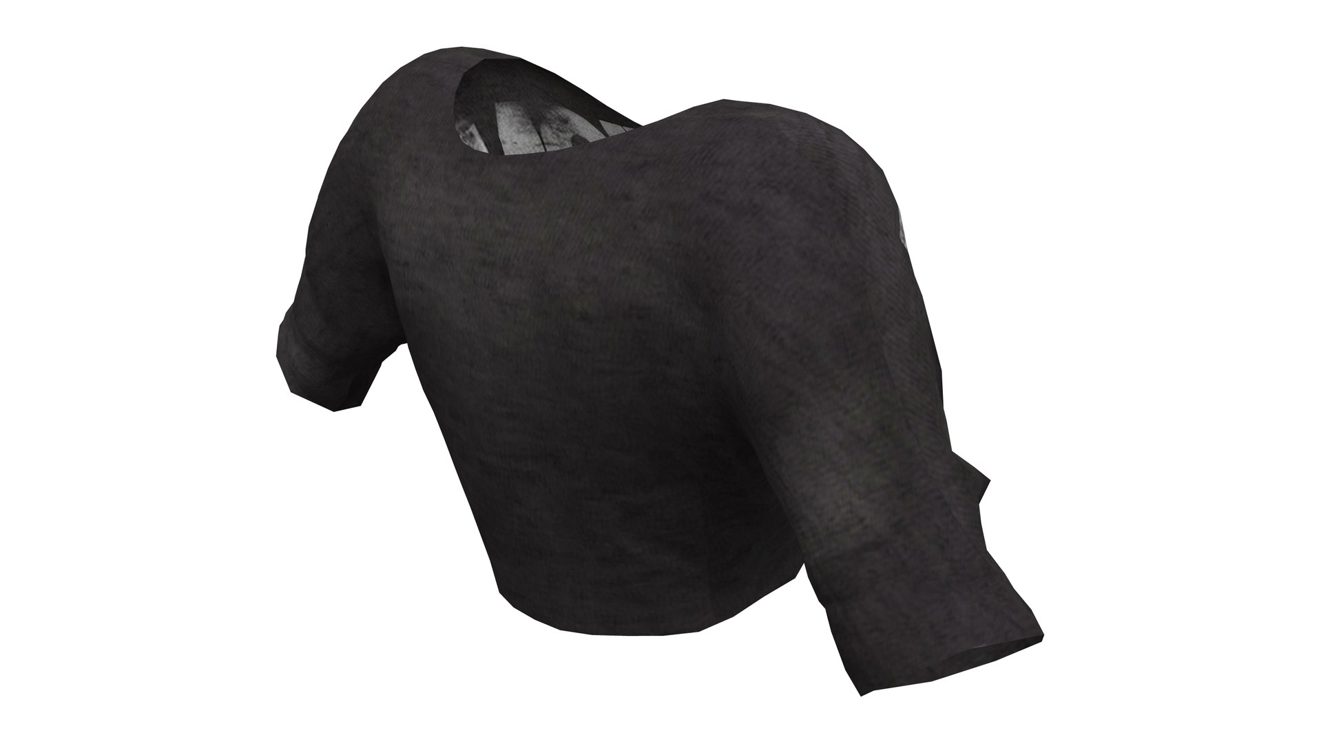 Cropped Batwing Top 3D model - TurboSquid 1904322