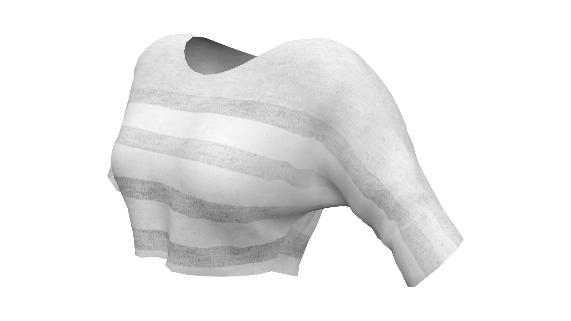 Cropped Batwing Top 3D model - TurboSquid 1904322