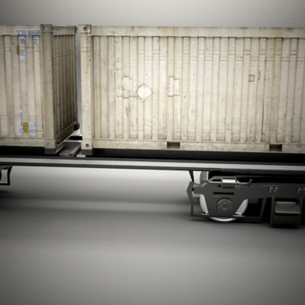 3d model cargo wagon car