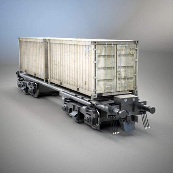 3d model cargo wagon car