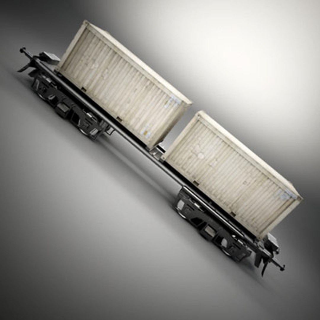 3d Model Cargo Wagon Car