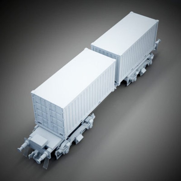 3d model cargo wagon car