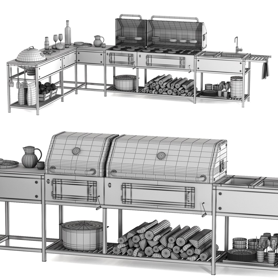 Barbecue 15 3D Model - TurboSquid 1959264