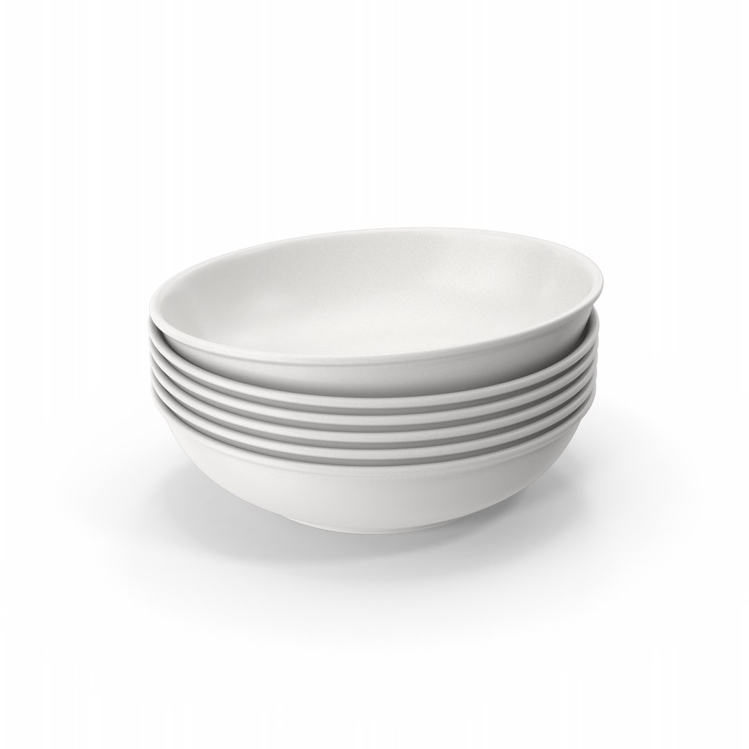 Stack Of Plates Model - TurboSquid 1842075