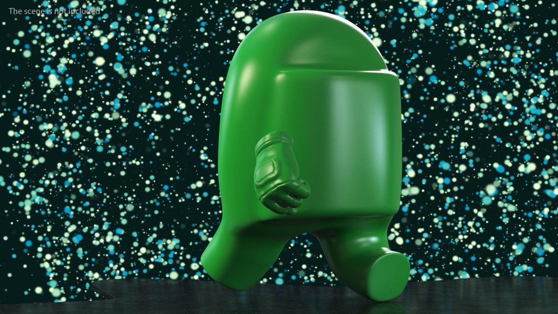 3D Model Green Among Us Character Running - TurboSquid 2003754