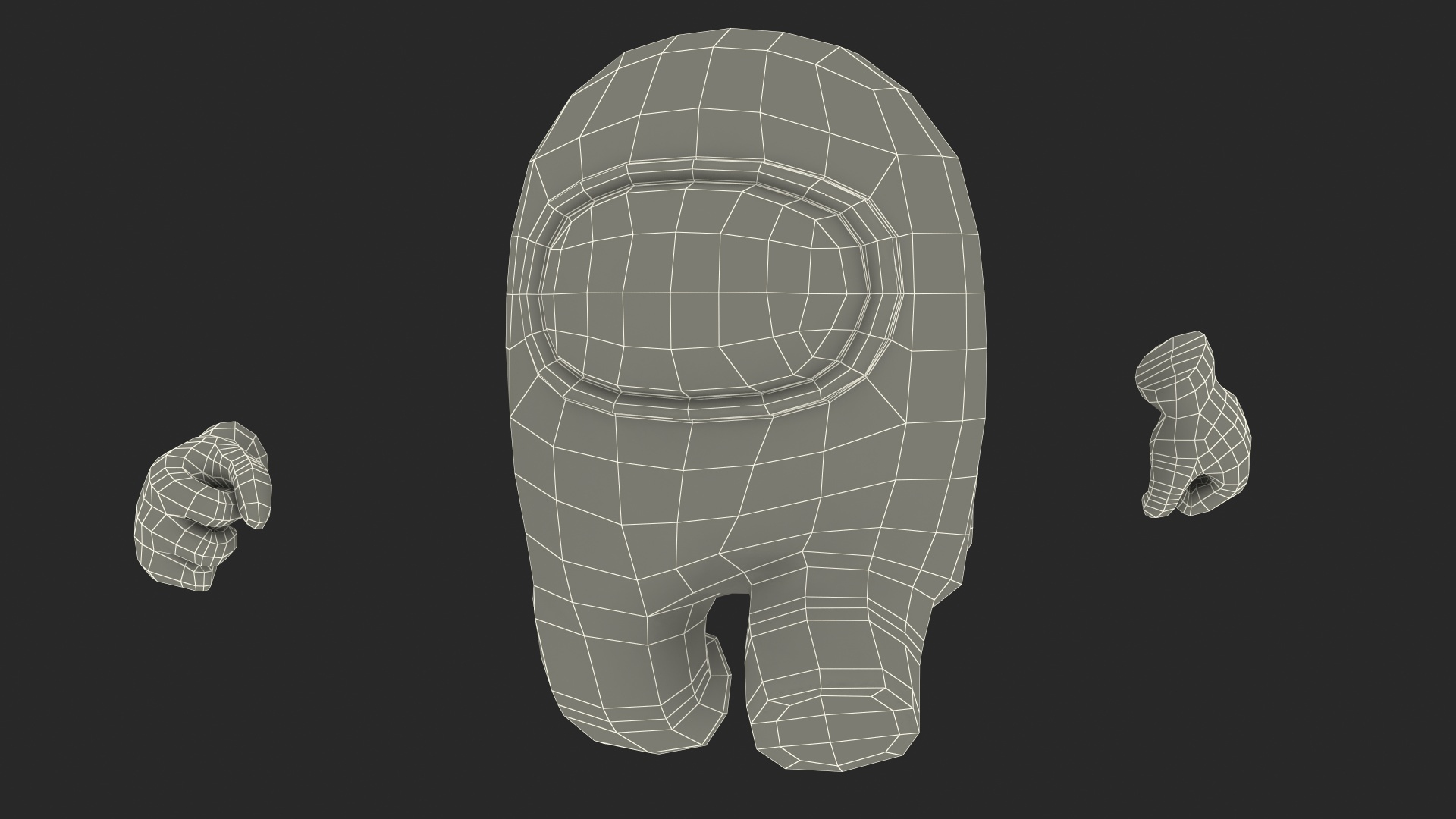 3D Model Green Among Us Character Running - TurboSquid 2003754