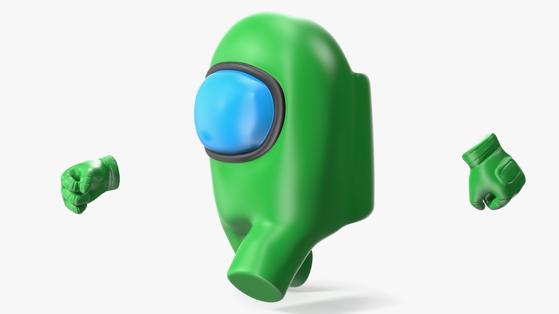 3D model Green Among Us Character Running - TurboSquid 2003754