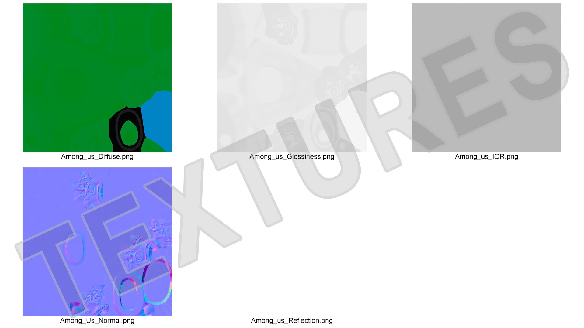 3D model Green Among Us Character Running - TurboSquid 2003754