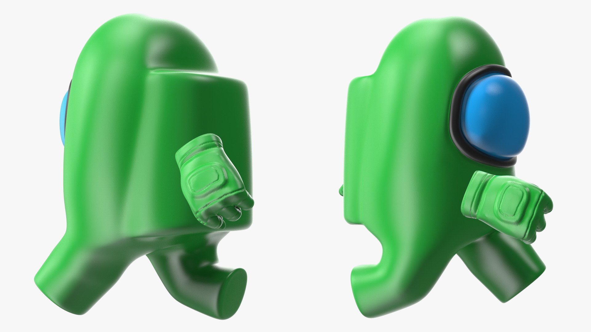 3D Model Green Among Us Character Running - TurboSquid 2003754