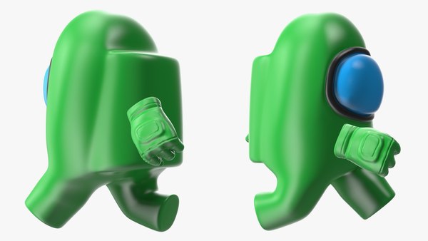 modelo 3d Green Among Us Character Running - TurboSquid 2003754