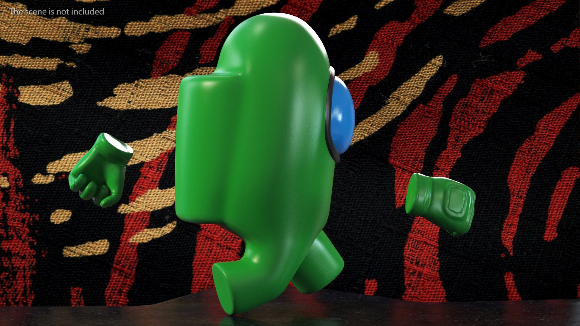 3D Model Green Among Us Character Running - TurboSquid 2003754