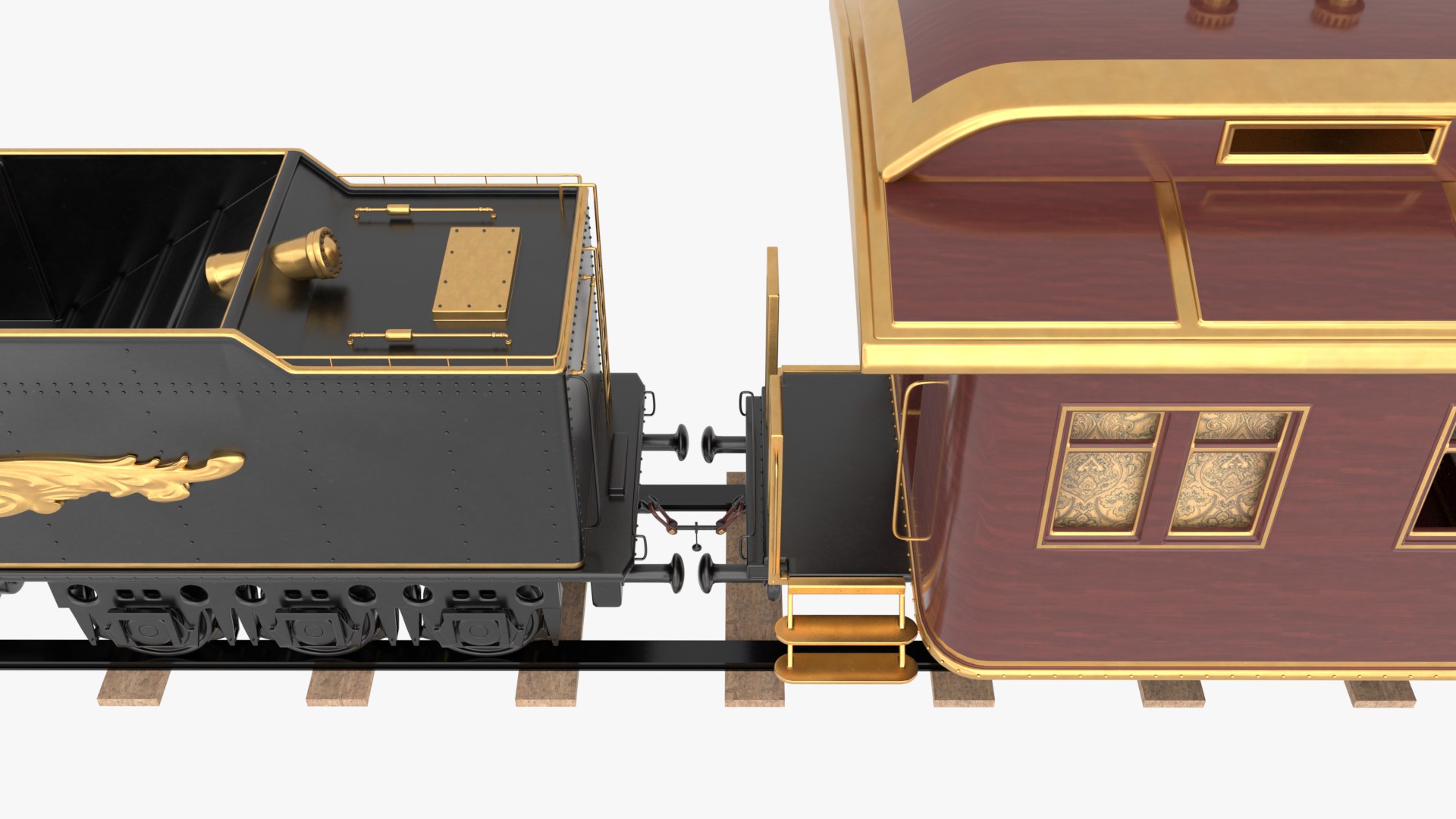 3D Royal Steam Train - TurboSquid 2415381