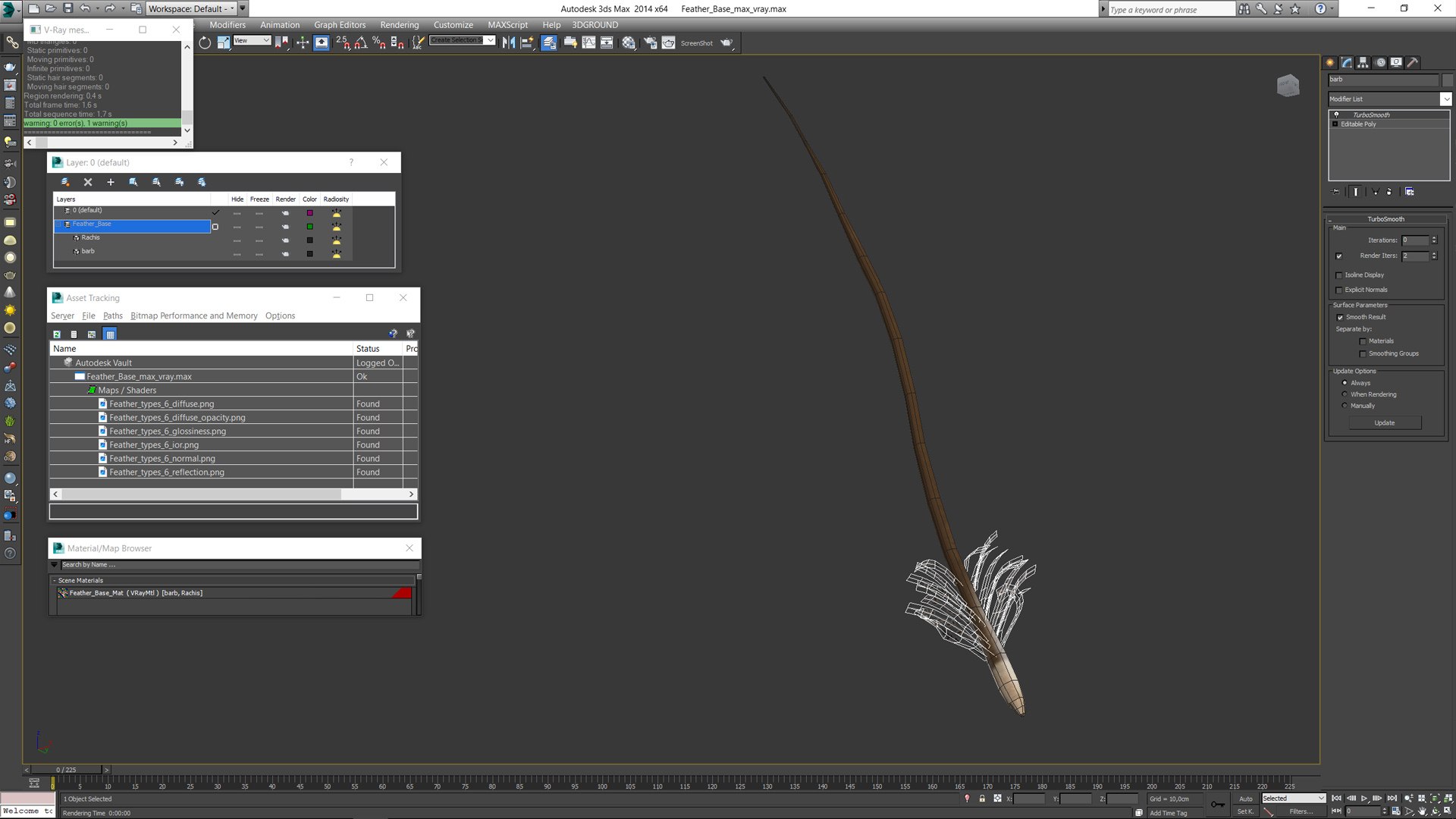 3D Feather Base - TurboSquid 2211838