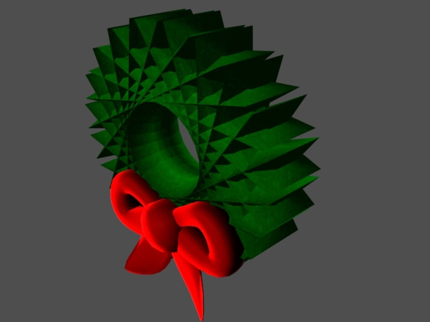 3d Simple Wreath Christmas Decorate
