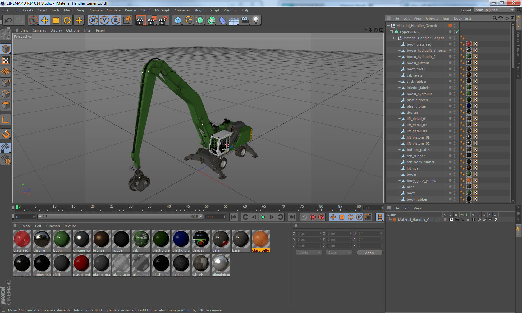 Handler generic materials model - TurboSquid 1337500