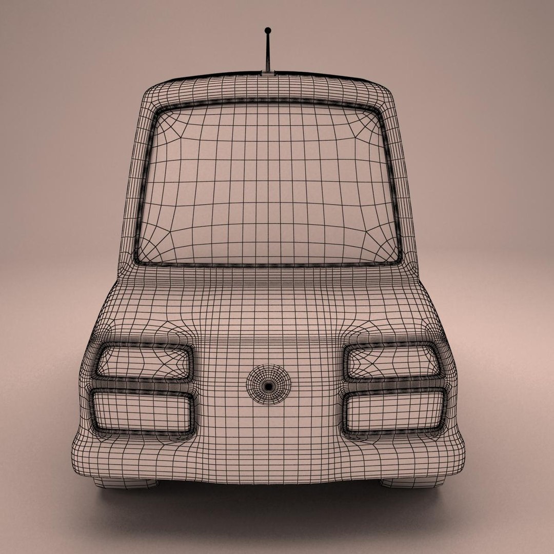 3d Cartoon Car Model