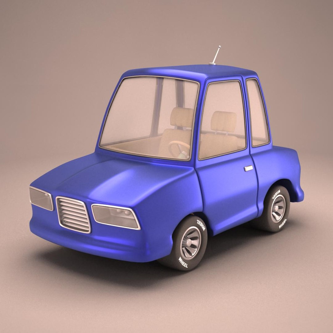 3d Cartoon Car Model