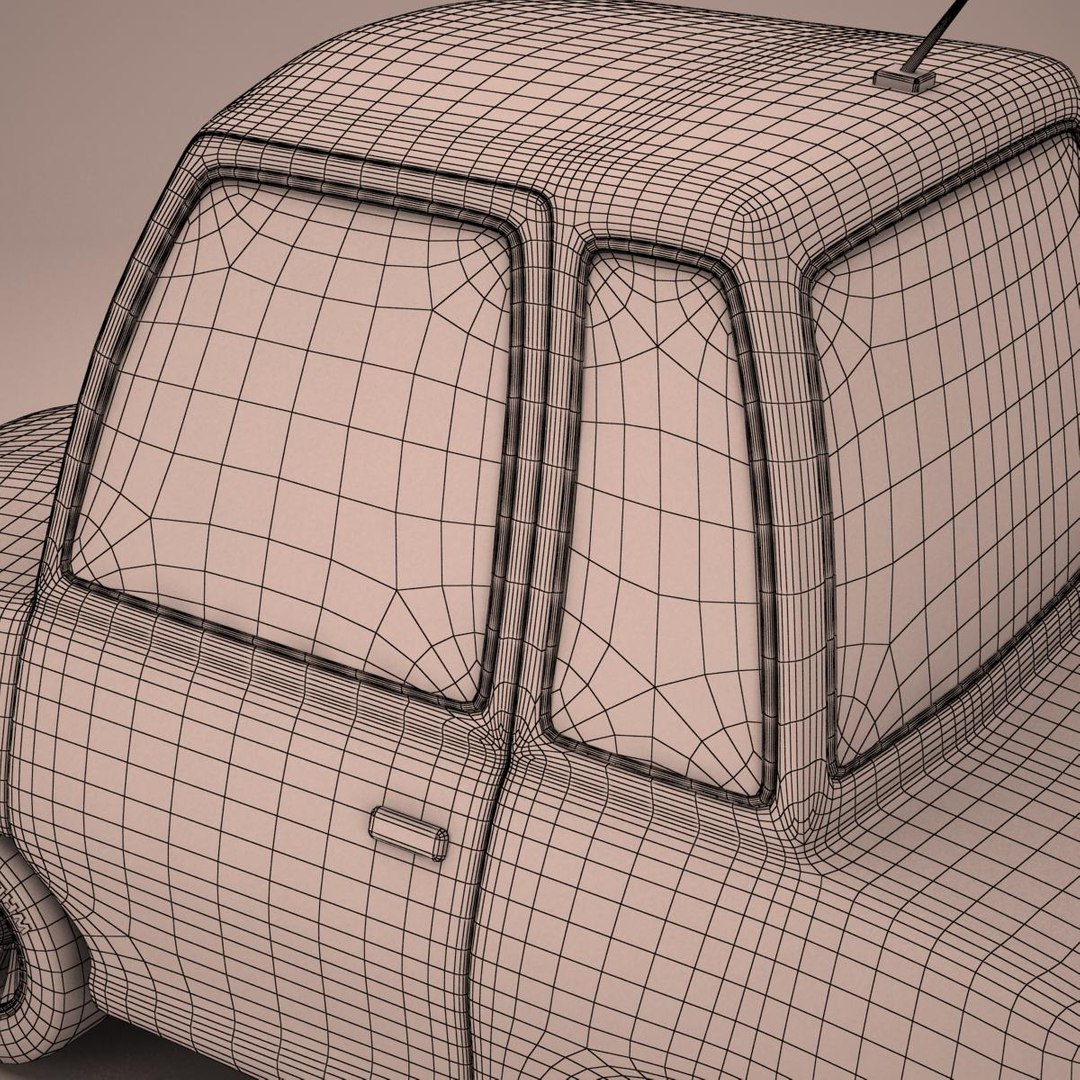 3d Cartoon Car Model