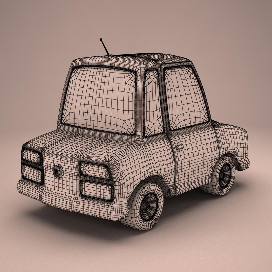 3d Cartoon Car Model