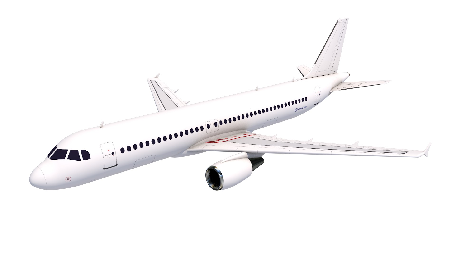 3D 3D Model Passenger Aircraft Airbus A320 With 10 Liveries ...