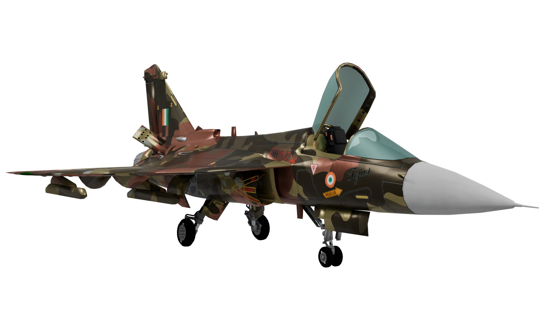 Hal Tejas 3D Model - TurboSquid 2189049