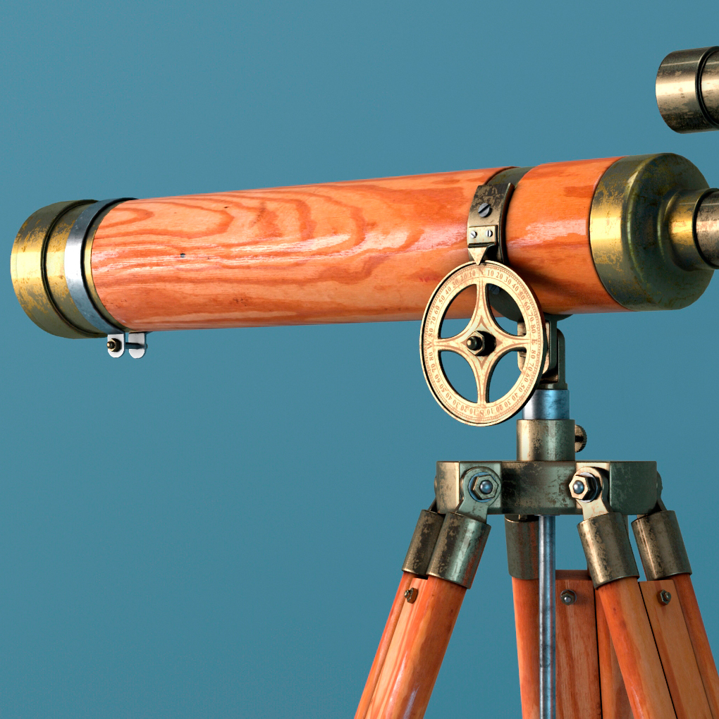 telescope 3d model